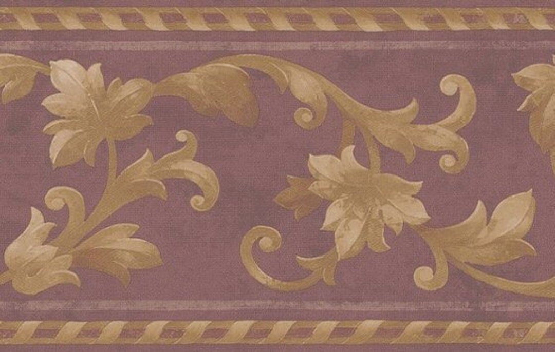 Architectural Satin Scroll Wallpaper Border 71b06611 - Etsy