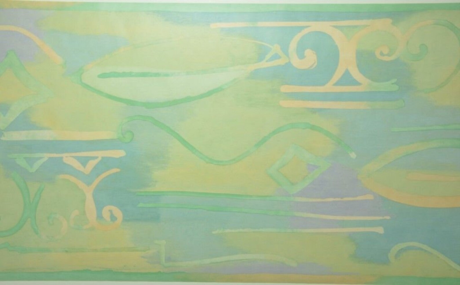 Contemporary Pastels Wallpaper Border Ol653713b - Etsy