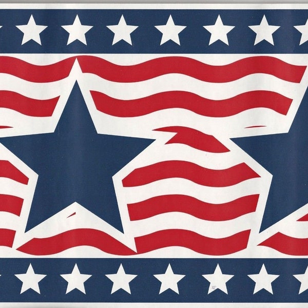 Patriotic Wallpaper Borders - Etsy