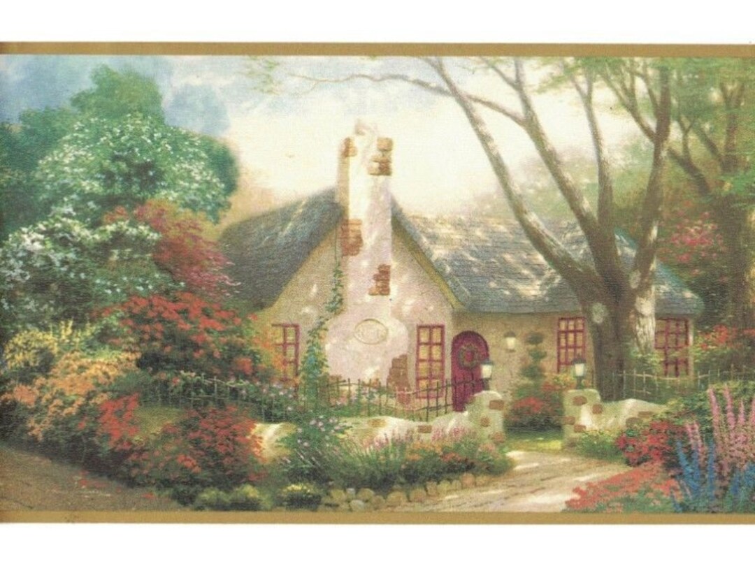 Cottage Garden Wallpaper Border MN5005 - Etsy