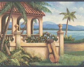 Scenic Wallpaper Border - Etsy