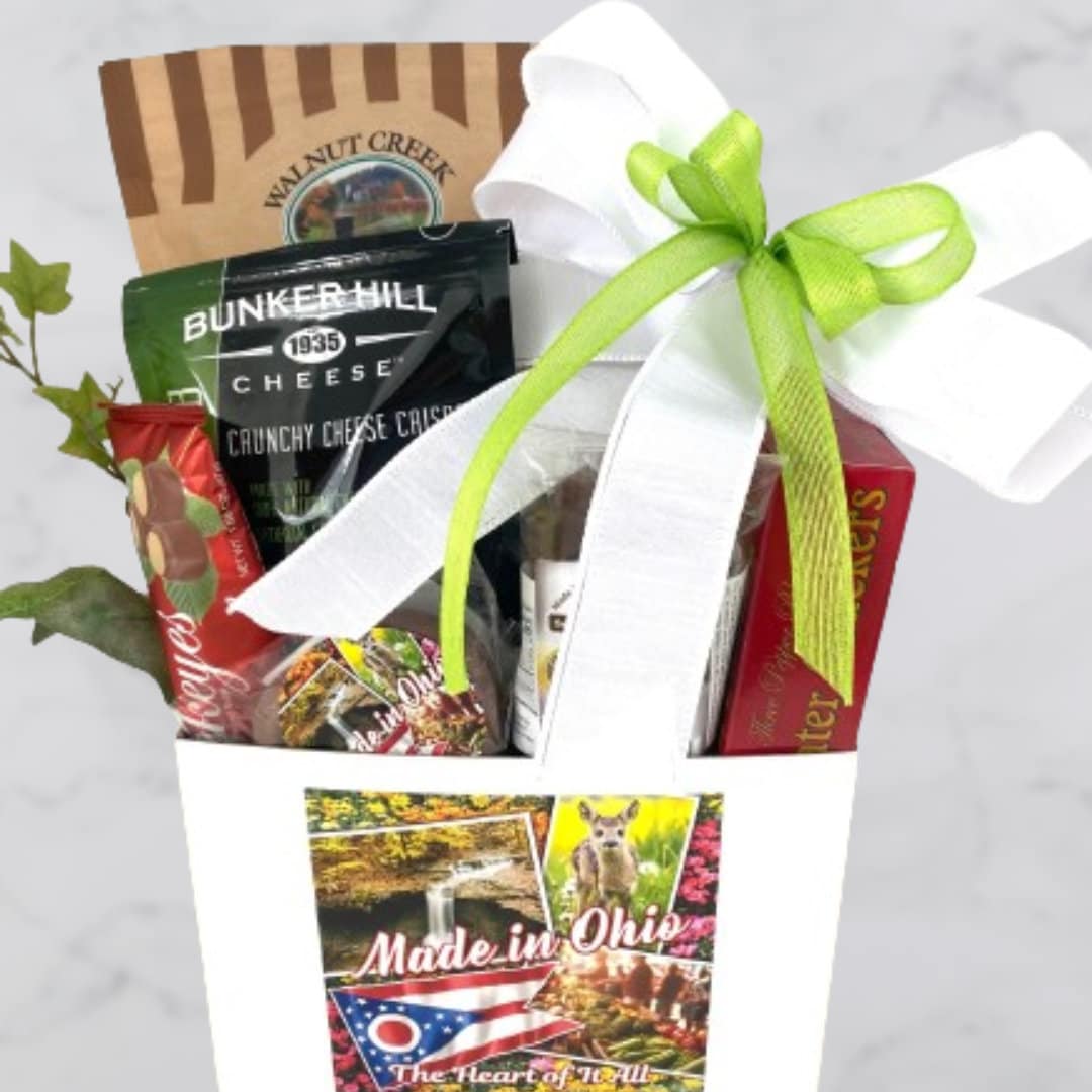 Summer Theme Made in Ohio Gift Basket, Medium Size Ohio Seasonal Gift ...