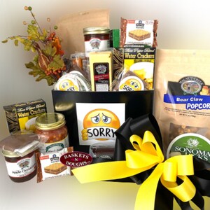 Corporate Apology Gift Basket: Yellow & Black 'sorry' Gift Box - Etsy