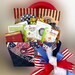 Patriotic Holiday Gift Basket, July 4rth Picnic Gift Basket, Hostess ...