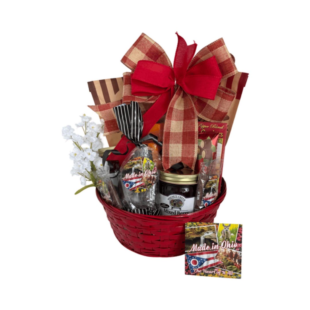 Ohio Gourmet Gift Basket, Buckeye Snacks, Made in Ohio Corporate ...