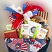 Patriotic Holiday Gift Basket, July 4rth Picnic Gift Basket, Hostess ...
