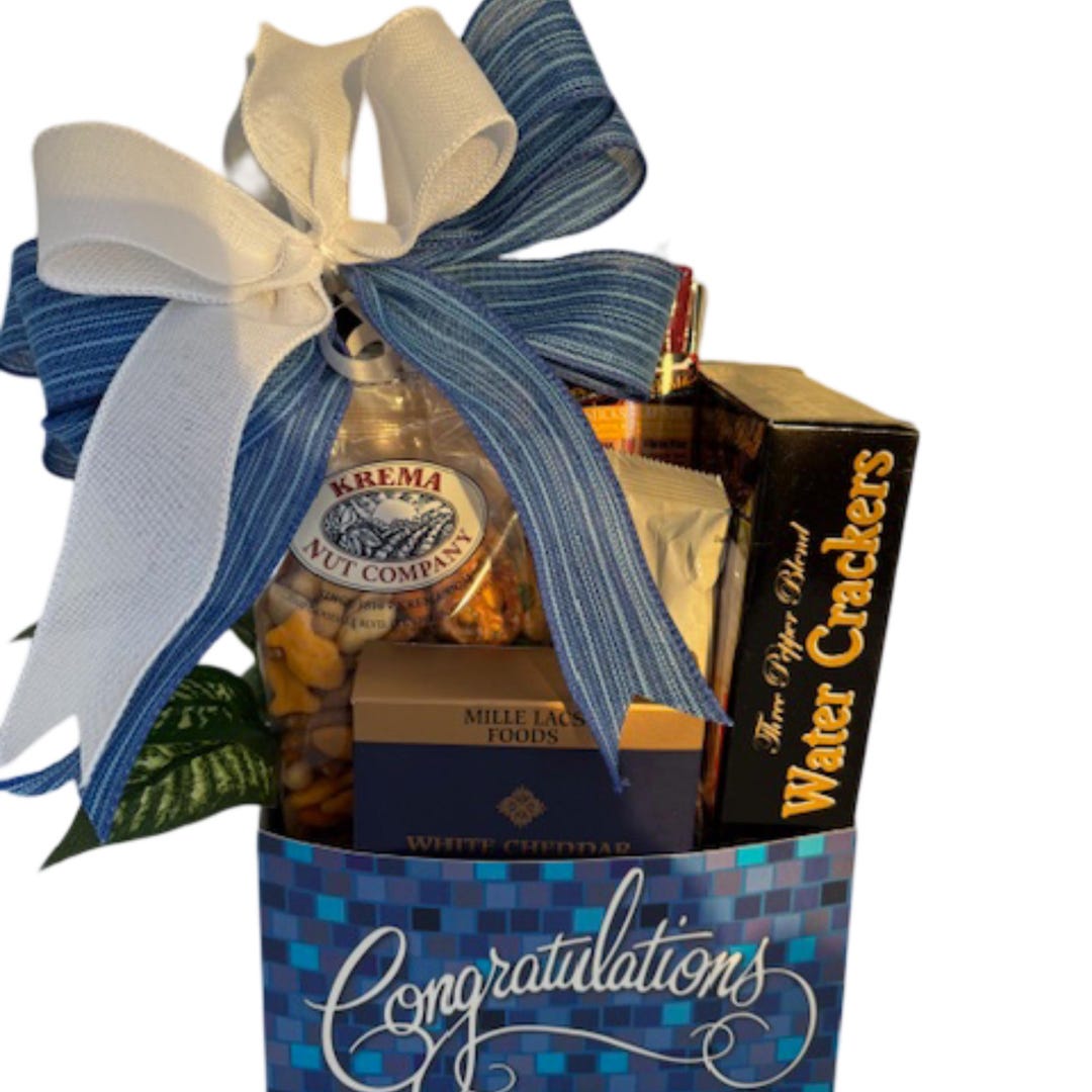 Congratulations Gift Basket, Congratulations Gift Box, Celebration Gift ...