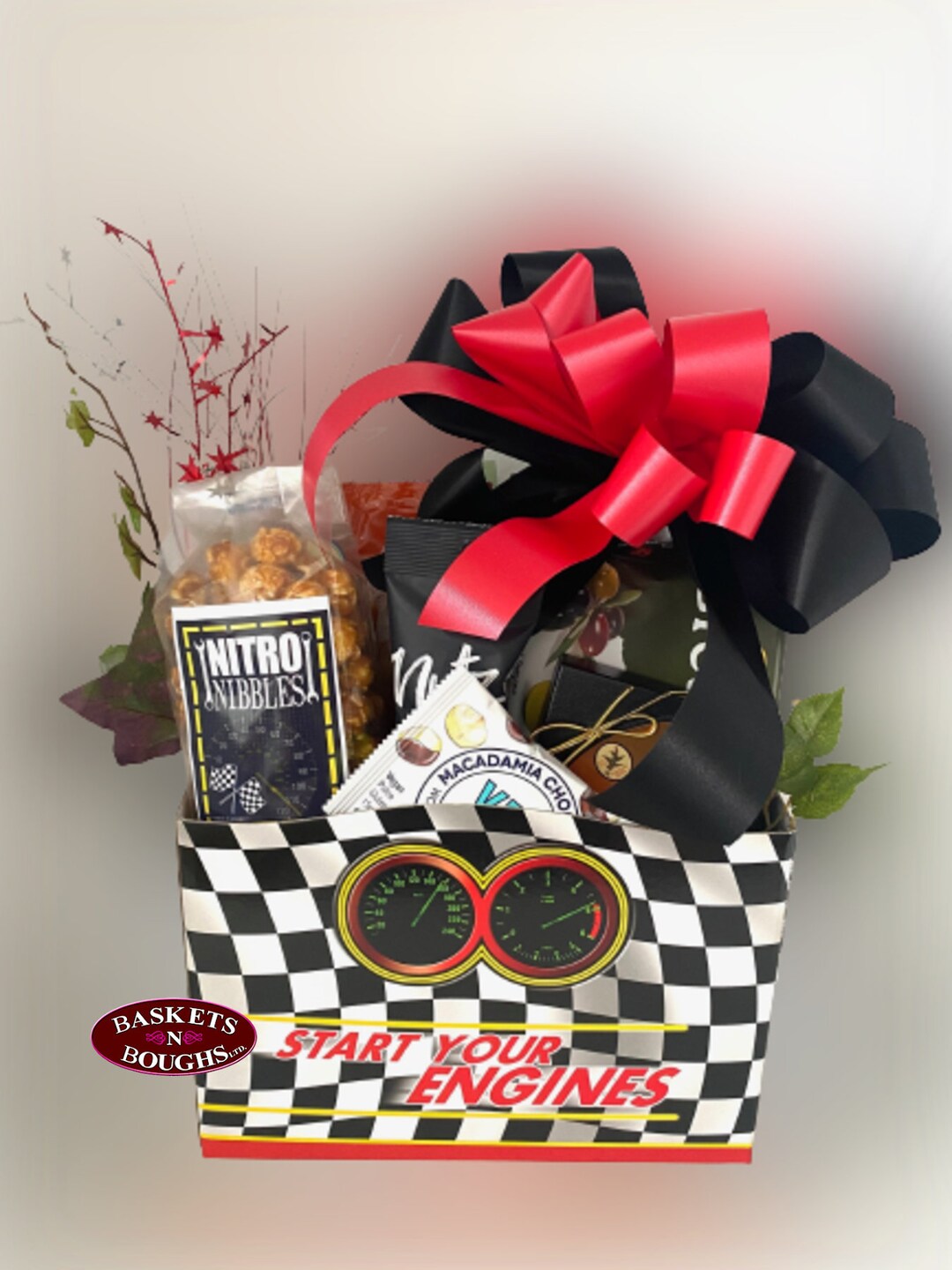 Race Themed Gift Basket for Men, Snack Gifts for Dad, Auto Racing Gift ...