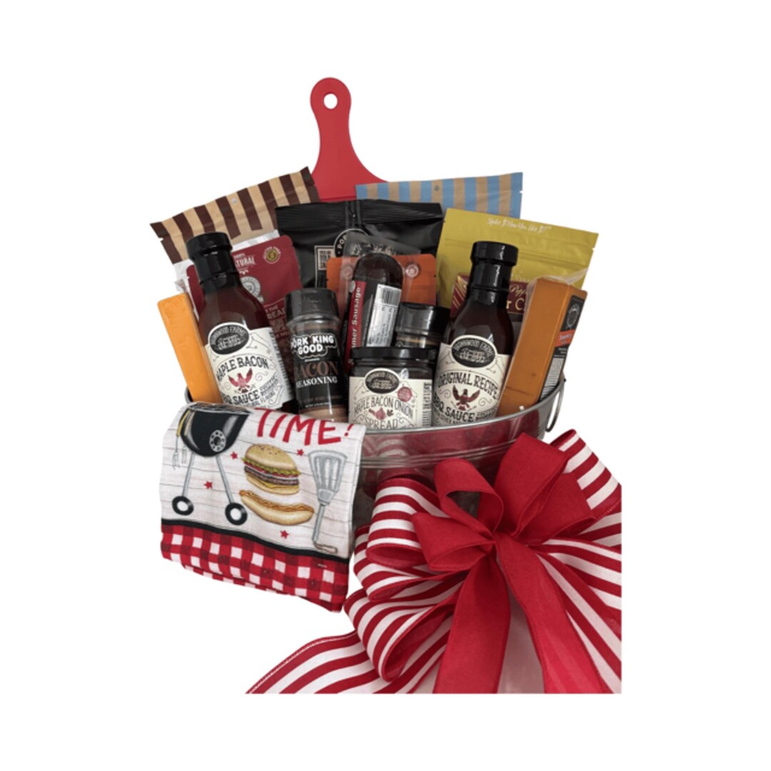 Barbeque Party Tub, BBQ Gift Baskets for Backyard Summer Fun, Camping ...