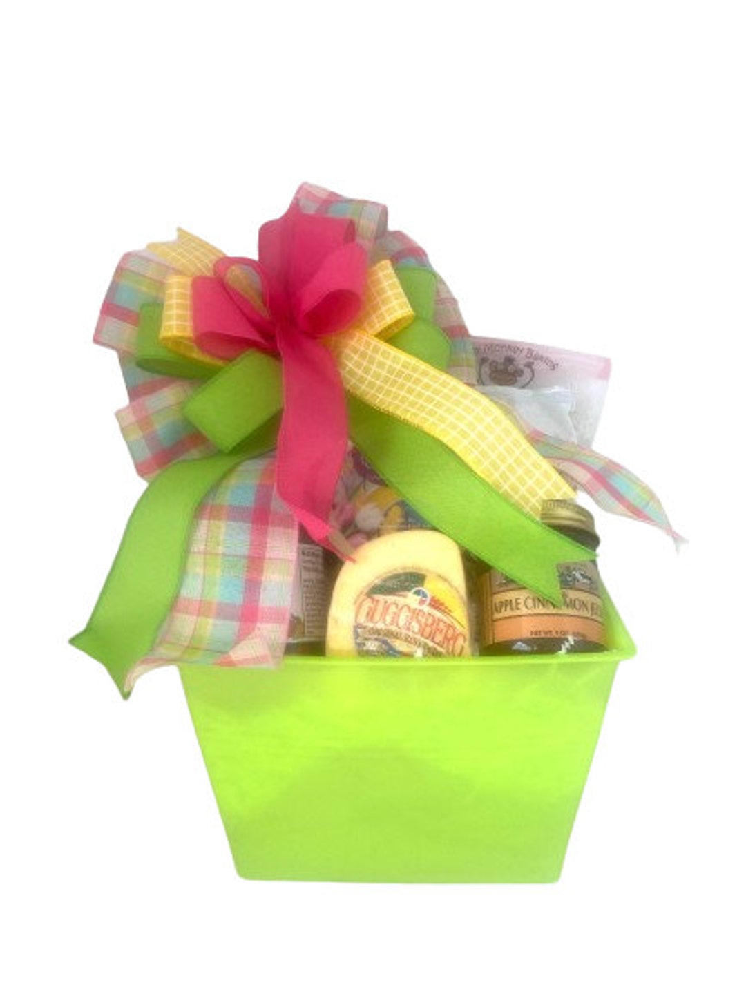 Spring Gift Basket, Mothers Day Gift Basket, Spring Themed Gift Basket ...