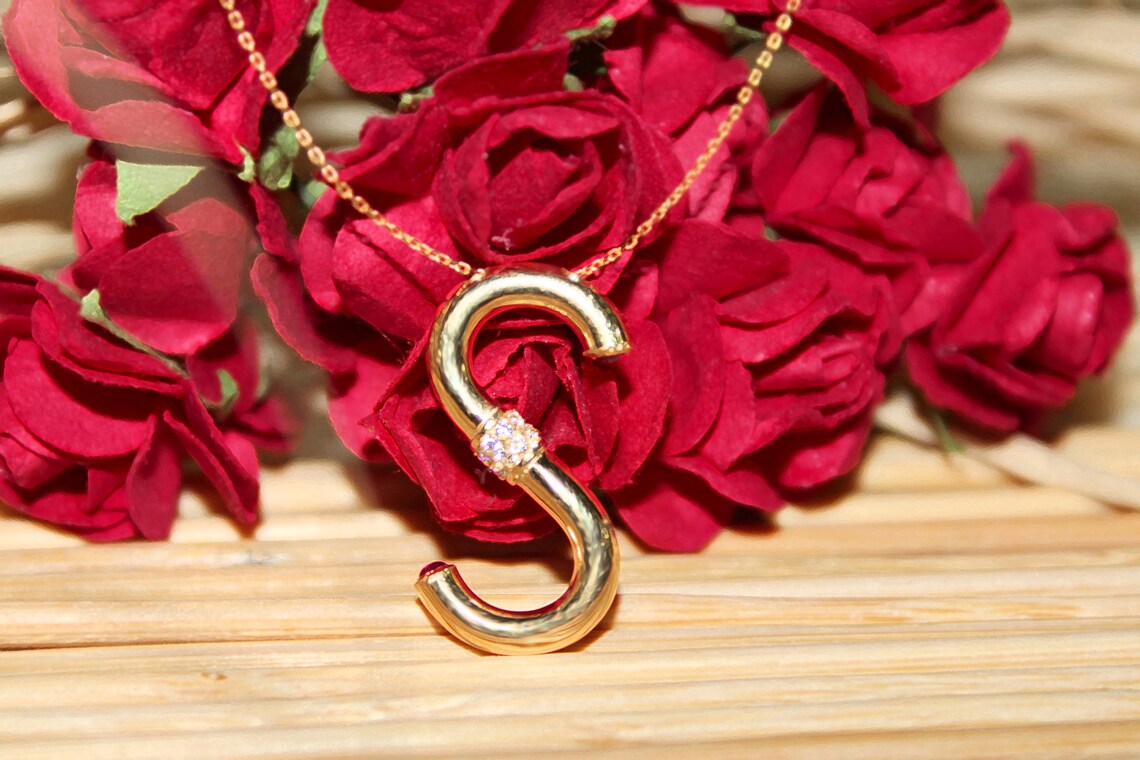 14K solid gold Ruby / Jewllery Necklace / Name Necklace / New | Etsy