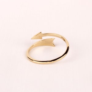 14k 18k Gold Archer Ring, Handmade Arrow Ring, Gold Ring, Gold, Rose ...