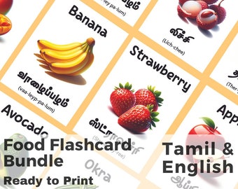 Animal Flashcards - Tamil-english Bilingual Flashcards: Master Language ...