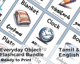 Animal Flashcards - Tamil-english Bilingual Flashcards: Master Language ...