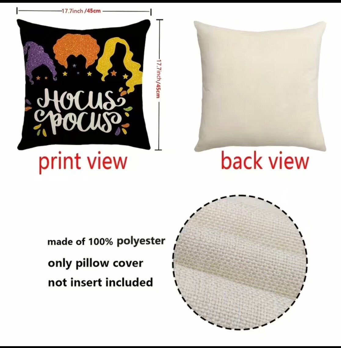 Hocus Pocus Pillow Case Covers - Etsy