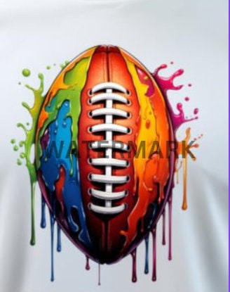 Football Team 3D With Colored Drips Football SVG Football - Etsy