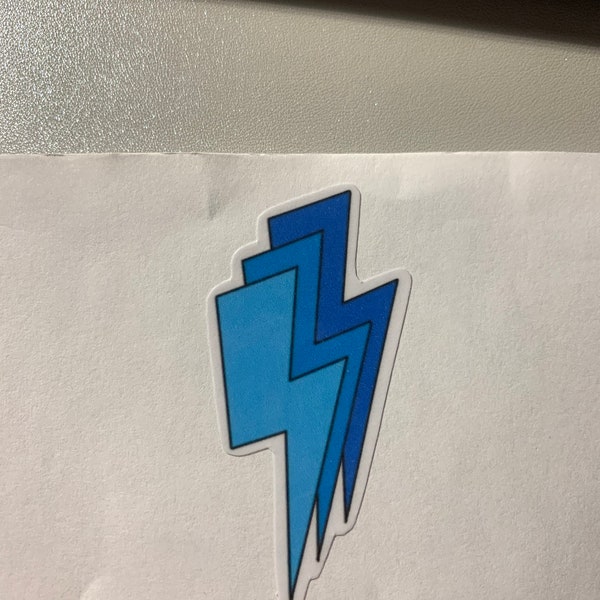 Blue Lightning Bolt - Etsy