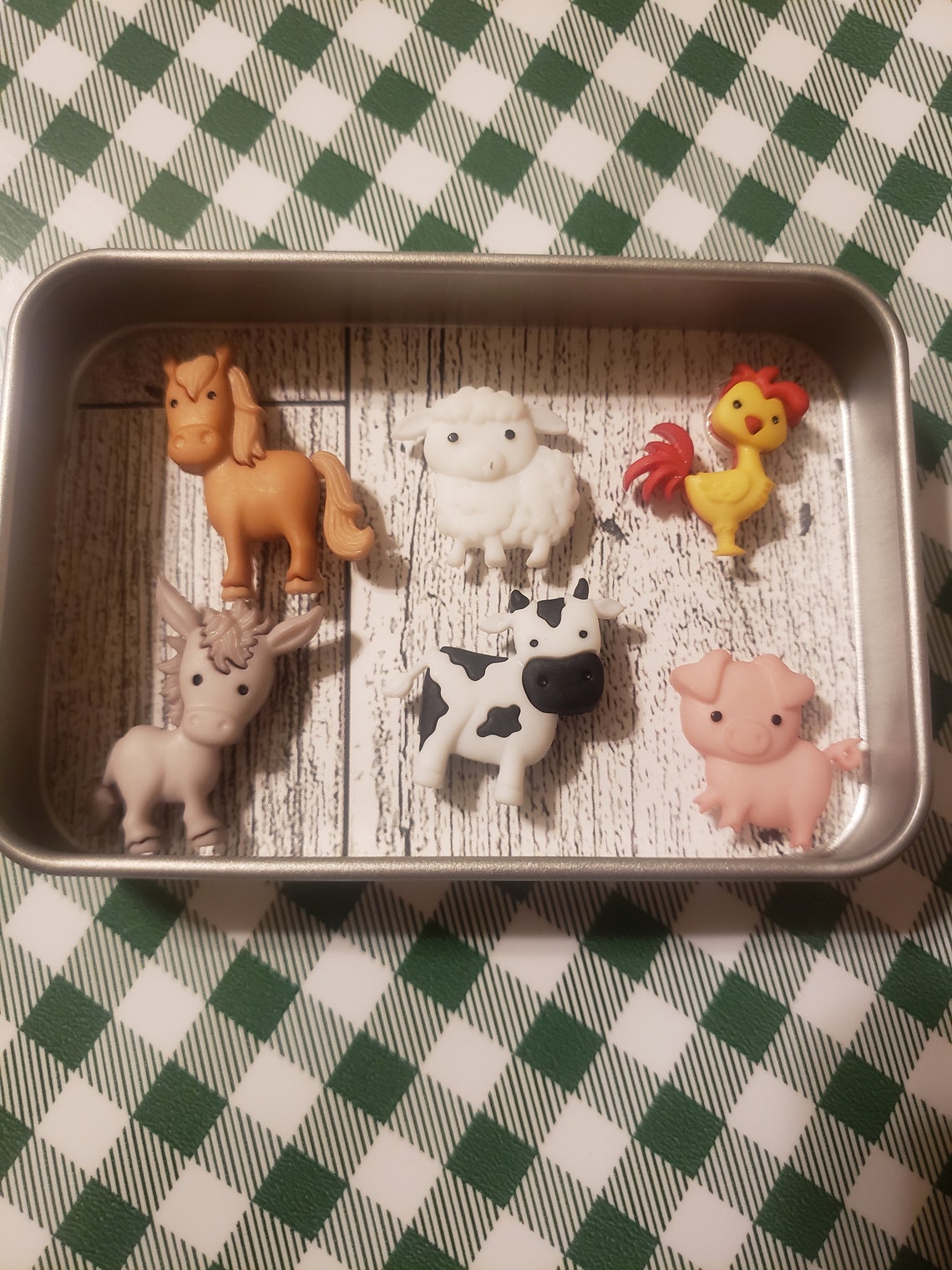 Farm Animal Magnets/farm Set/magnets With Tin/cute - Etsy