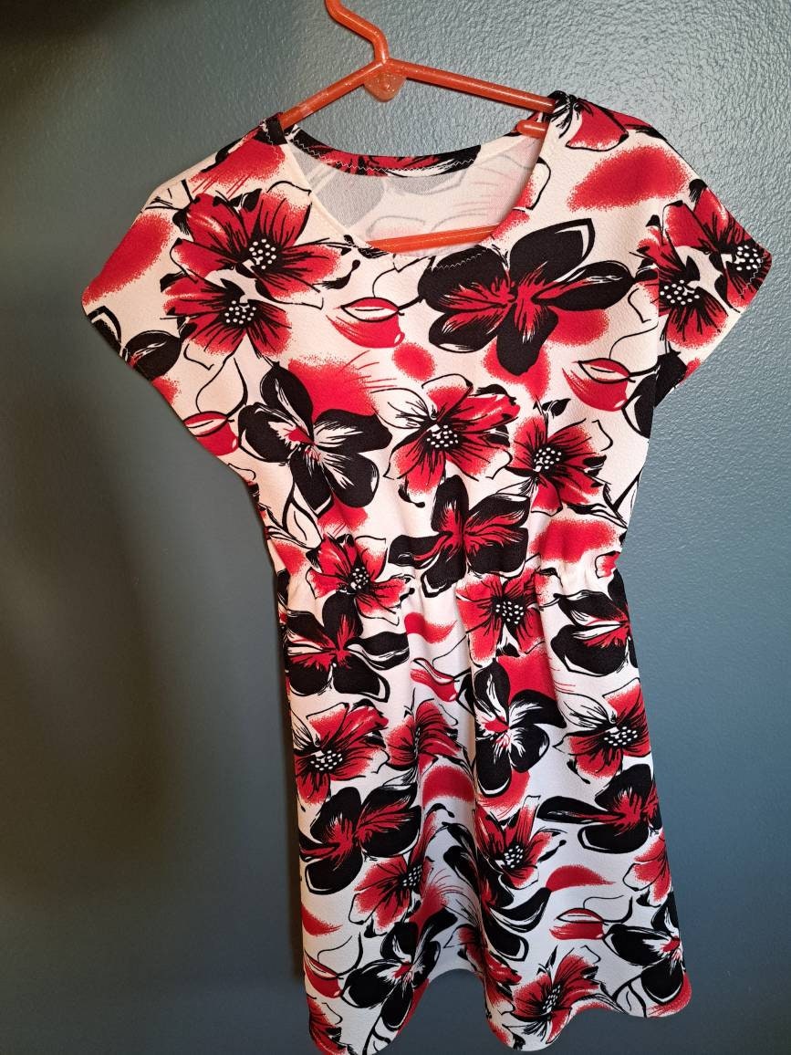 Girls Modest Dress/play All Day Dress/school Dress/knit Dress/size 4 - Etsy