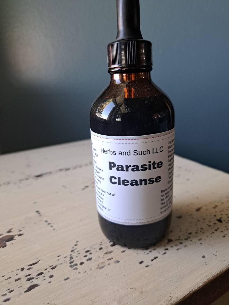 4 Oz Parasite Cleanse Tincture/ Wormwood Leaf, Blackwalnut Hulls,fennel ...