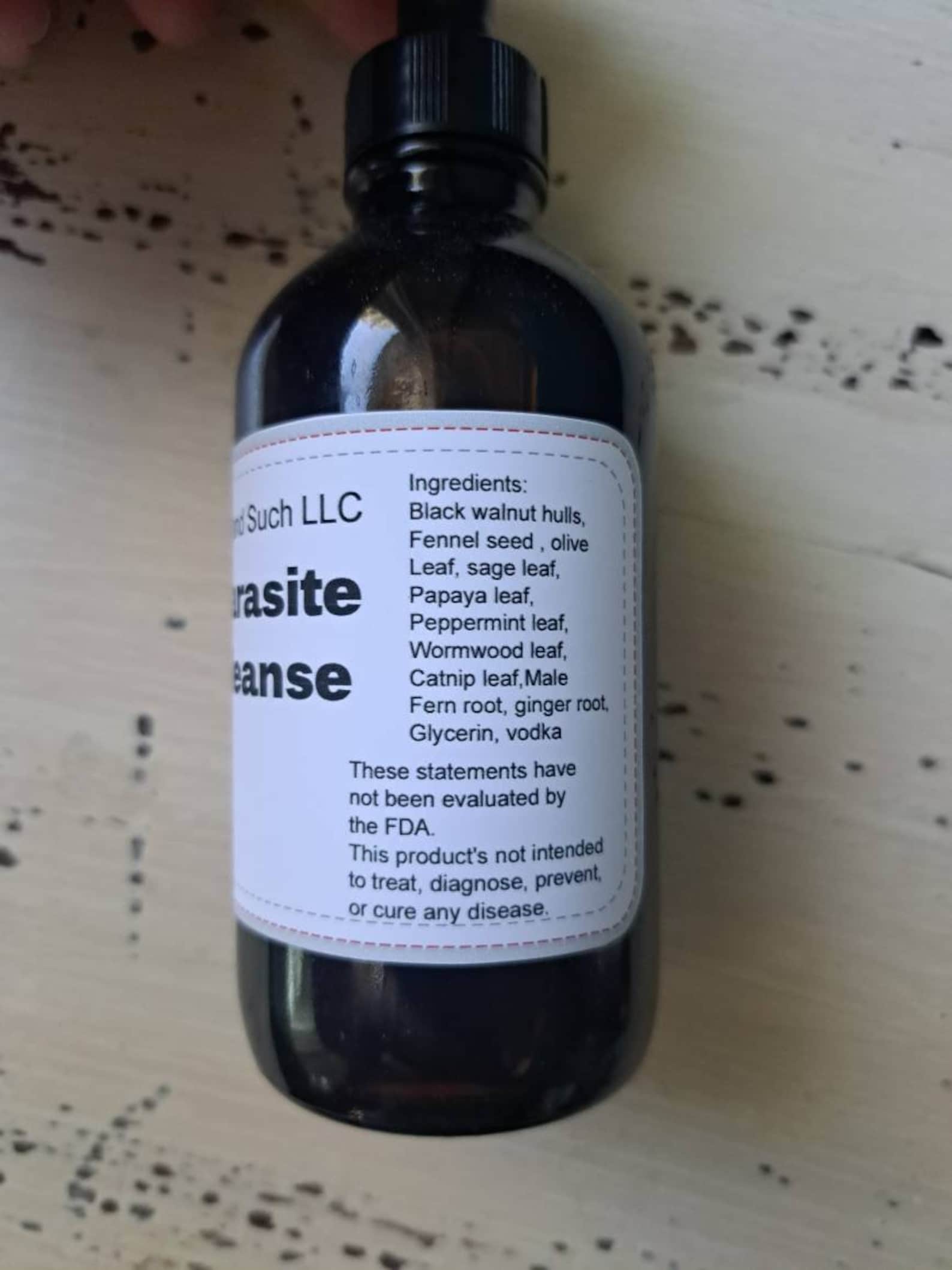 4 Oz Parasite Cleanse Tincture/ Wormwood Leaf, Blackwalnut Hulls,fennel ...