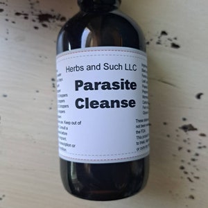 4 Oz Parasite Cleanse Tincture/ Wormwood Leaf, Blackwalnut Hulls,fennel ...