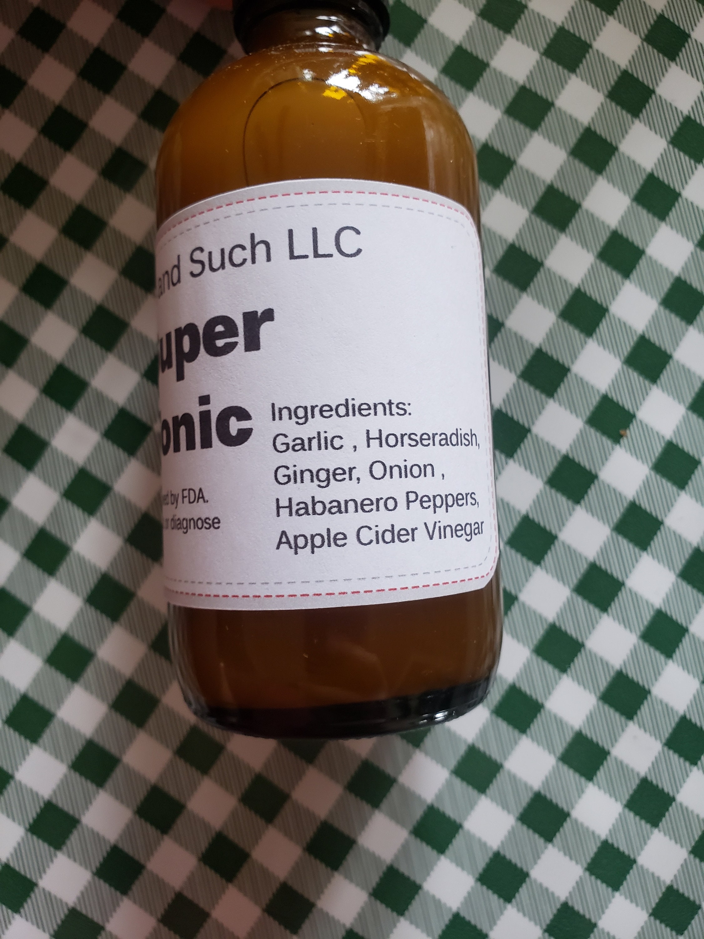 4 Oz /super Tonic/ Master Tonic/organic Apple Cider Vinegar, Jalapeños ...