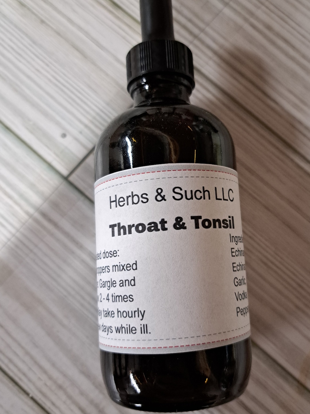 4 Oz /throat and Tonsil Tincture/throat Care/echinacea Leaf,echinacea ...
