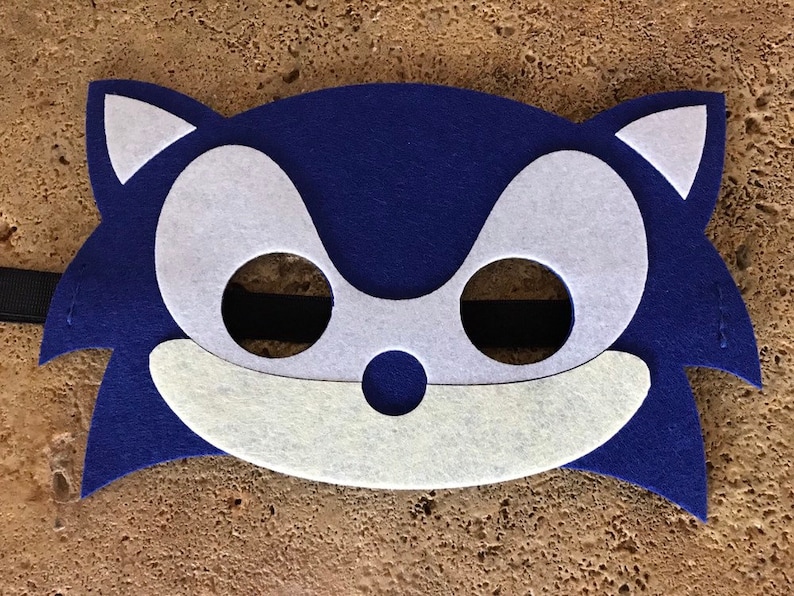 SET of 5 Sonic the Hedgehog Party Masks Sonic the Hedgehog | Etsy
