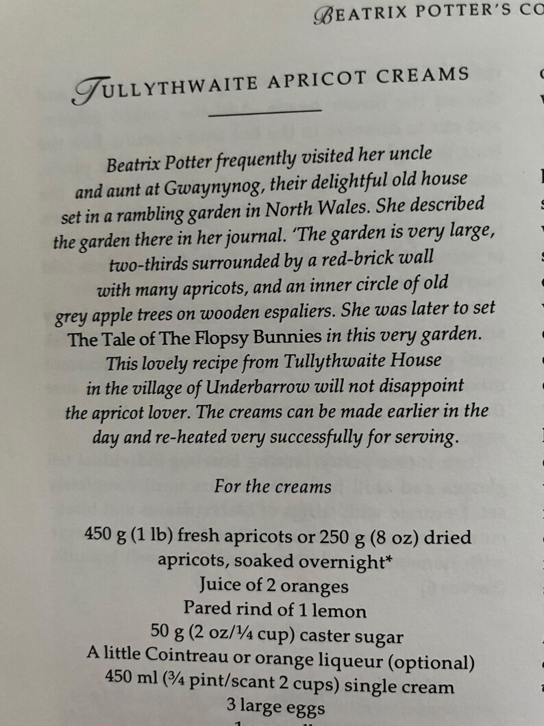 From England: Beatrix Potter Country Cooking Book - Etsy