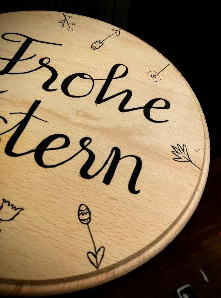 Oster Schild, Frohe Ostern, Spruch Schild - Etsy.de