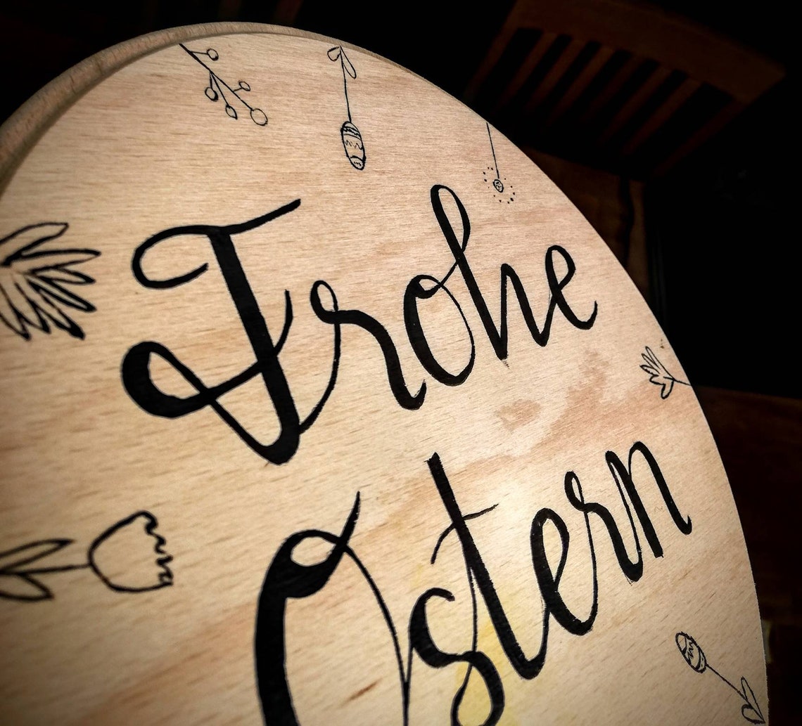 Oster Schild, Frohe Ostern, Spruch Schild - Etsy.de