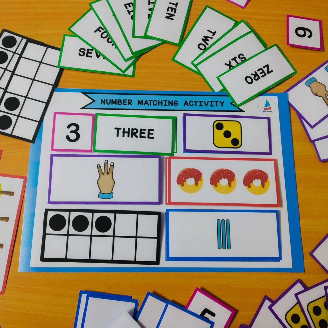 Printable Busy Book Number Matching 1-10 Number Ten Frames - Etsy