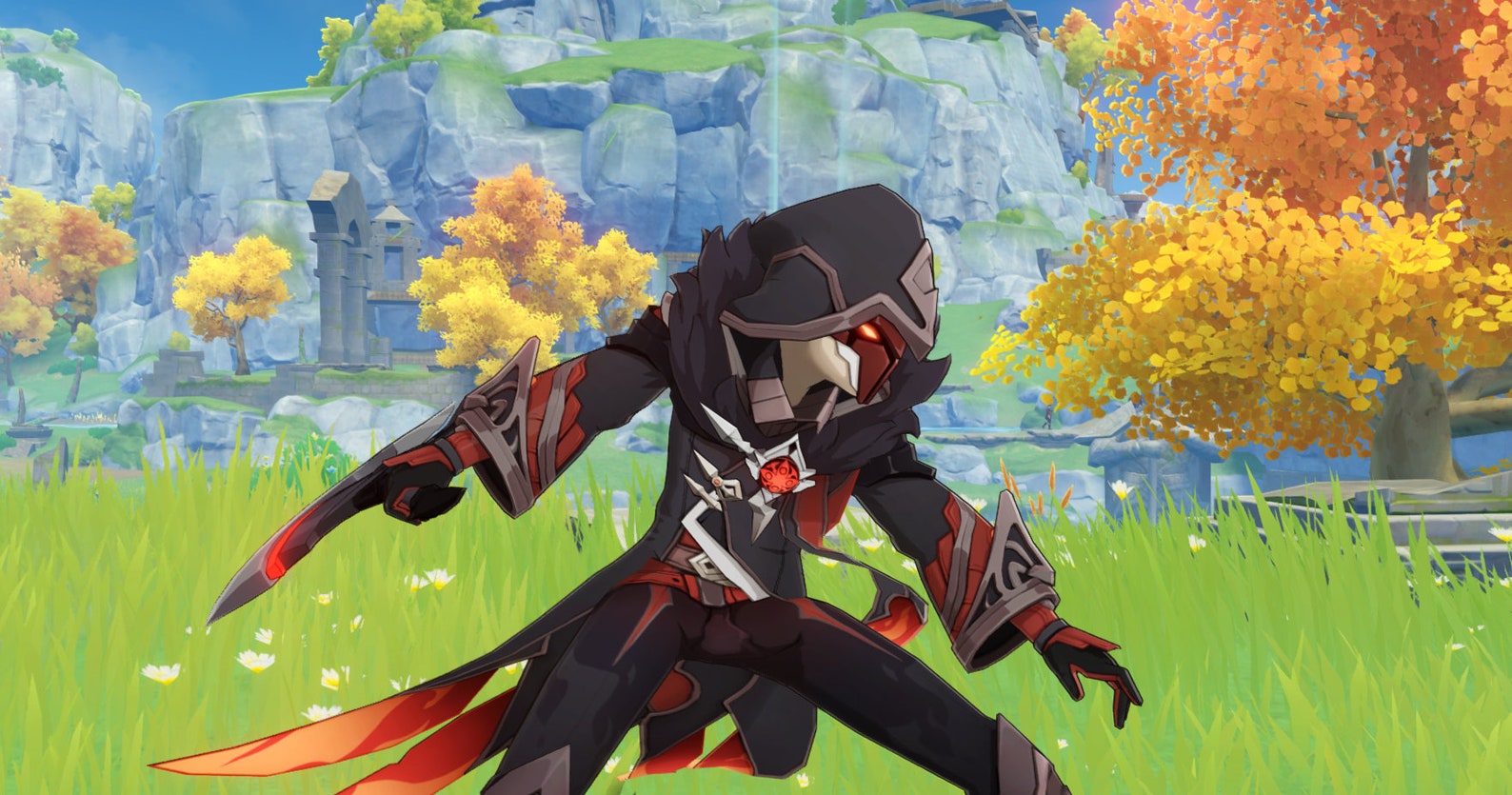 Genshin Impact Fatui Pyro Agent Mask for Cosplay - Etsy