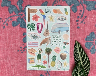 Aloha Hawaii Vinyl Car Decal - Etsy