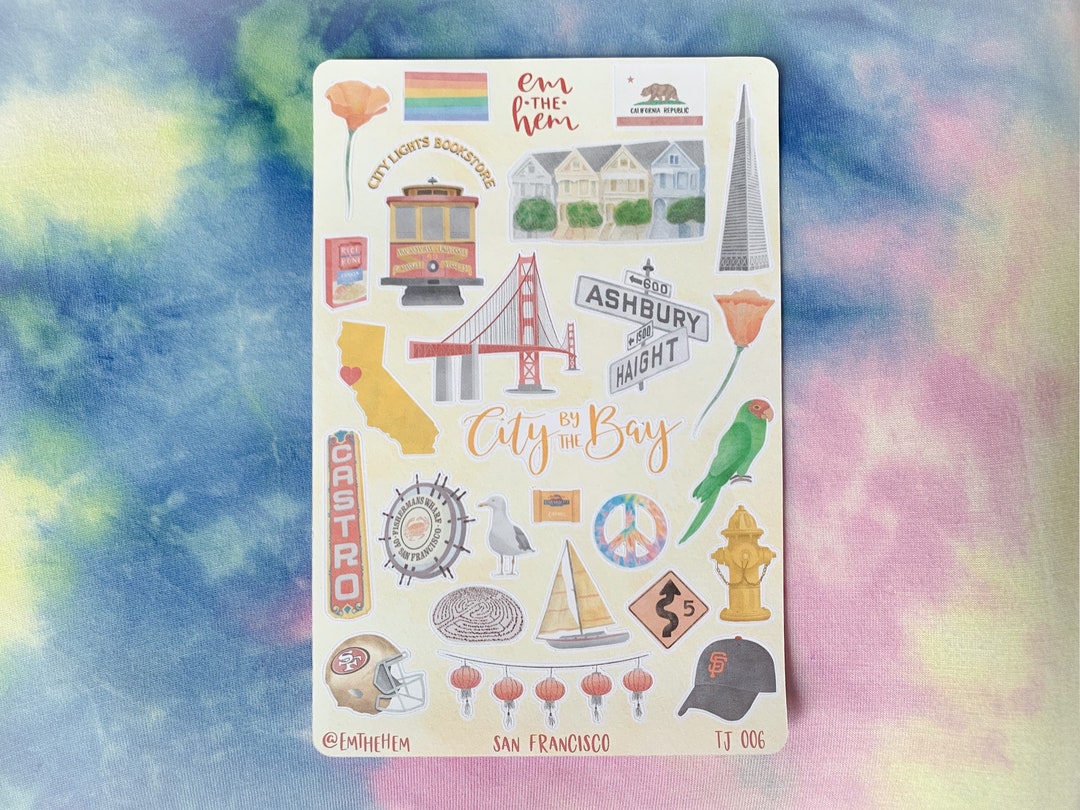 San Francisco Sticker Set — SF Planner Stickers — Travel Journal ...