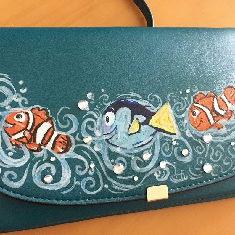 Finding Nemo Inspired Disney/pixar Hand Painted Purse PLEASE | Etsy