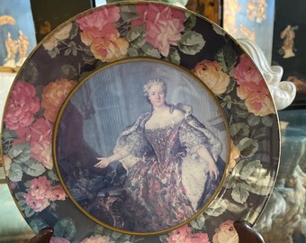 Rare Durwin Rice Decoupage Art Hand Made Decorative Plate | Etsy