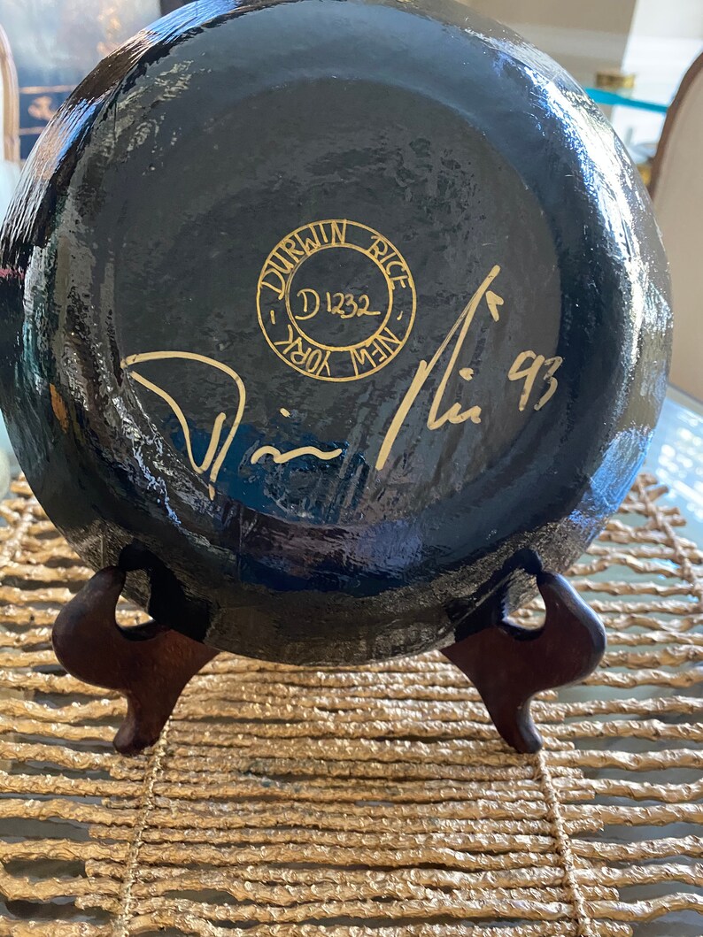 Georgous, Rare Durwin Rice Decoupage, Hand Made Decorative Fruit Bowl ...