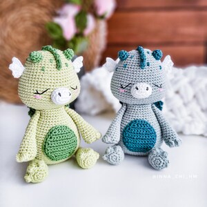 PATTERN ONLY: Drake the Dragon Dragon Amigurumi Toy Crochet Dragon ...