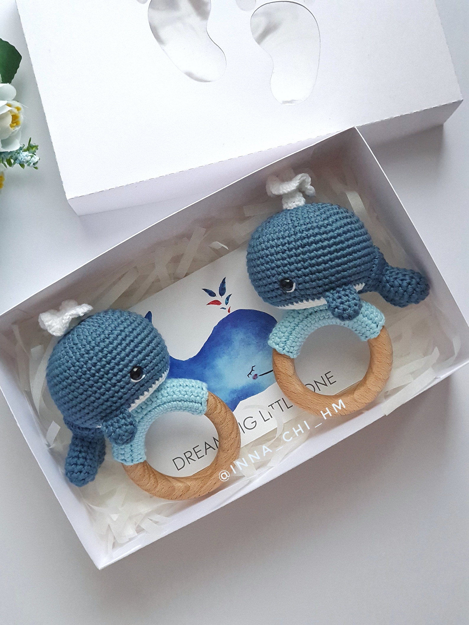 PATTERN ONLY: Whale Baby Rattle Whale Shower Gift Crochet - Etsy