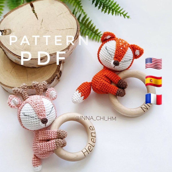 Wood Baby Rattle - Etsy