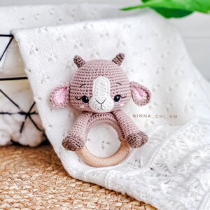 PATTERN ONLY: Goat Baby Rattle | Goat Amigurumi Toy | Diy Domestic ...