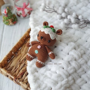 Set of 2 PATTERNS: Christmas Gingerbread Bear Toy and Rattle| First ...