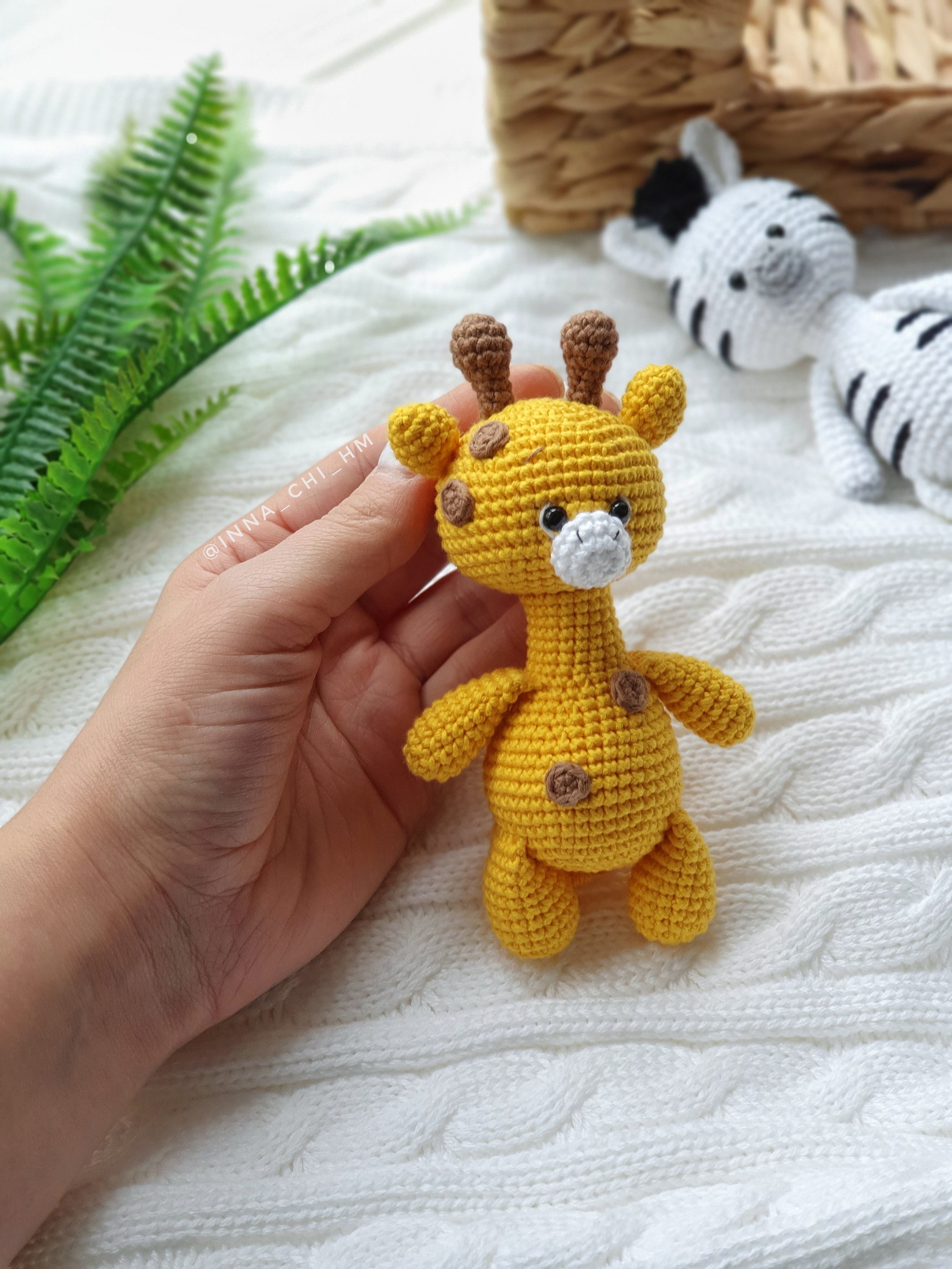 Giraffe toy crochet PATTERN Giraffe Small Toy Safari | Etsy