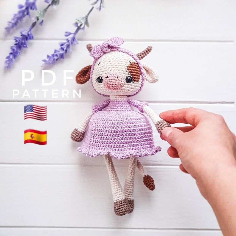 PATTERN ONLY: Rosie the Cow Cow Amigurumi Toy Diy Farm | Etsy