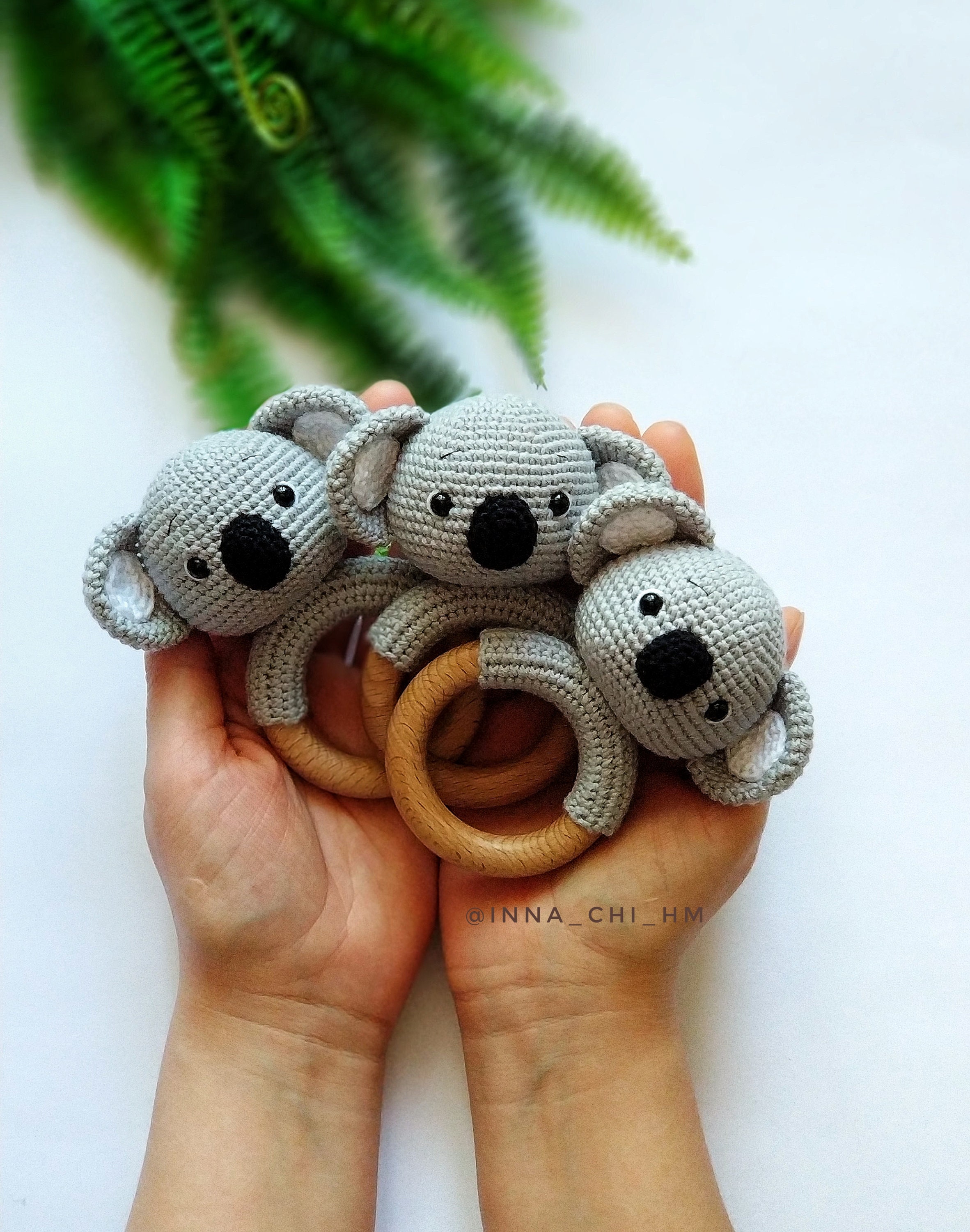 PATTERN ONLY: Koala Baby Rattle Safari Animal Toy Easy to - Etsy