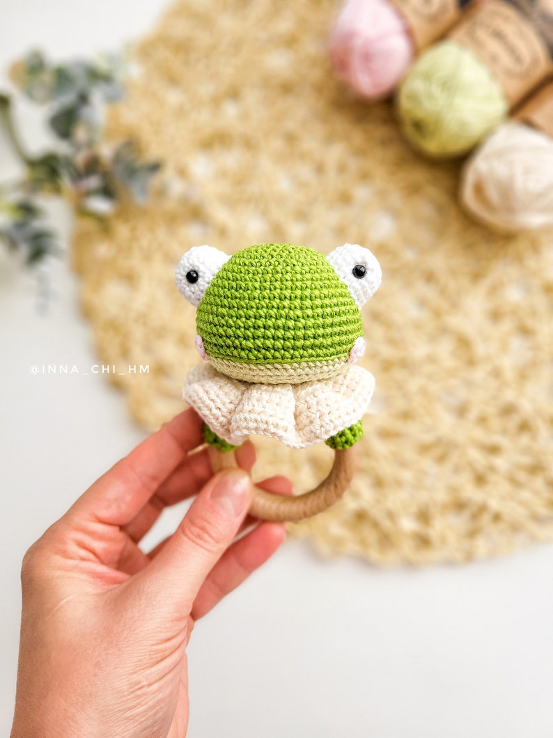 PATTERN ONLY: Frog Baby Rattle Frog Amigurumi Toy Frog Toy - Etsy