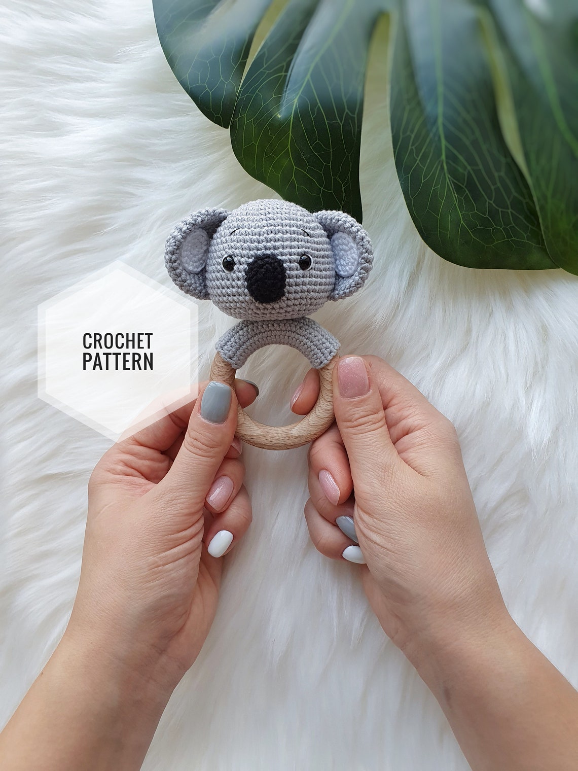 PATTERN ONLY: Koala Baby Rattle Safari Animal Toy Easy to - Etsy