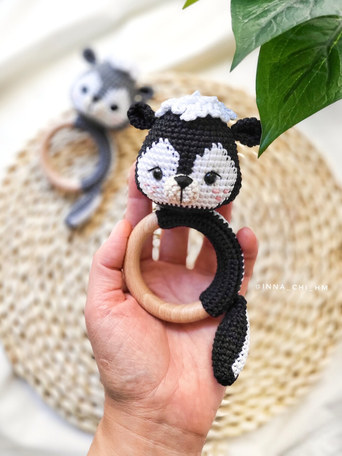 PATTERN ONLY: Skunk Baby Rattle Skunk Amigurumi Toy Skunk - Etsy